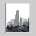 Chicago Print Chicago Skyline Black White Watercolor Set of - Etsy