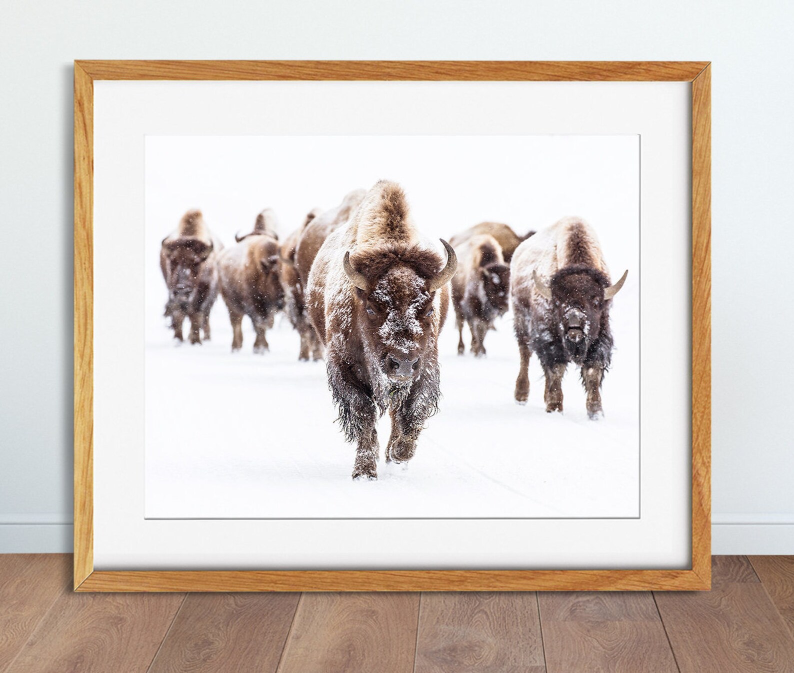 Buffalo Print American Bison Print Nursery Winter Print - Etsy