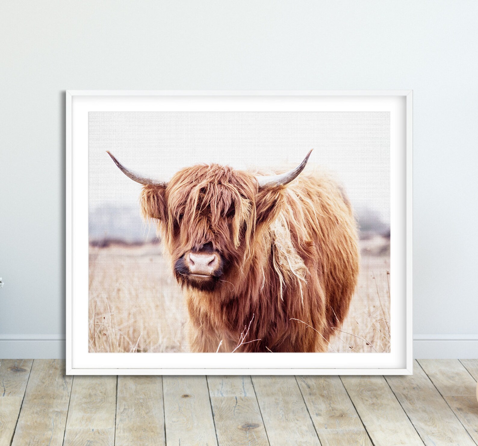 Highland Cow Print Highland Cow Poster Cow Wall Art | Etsy