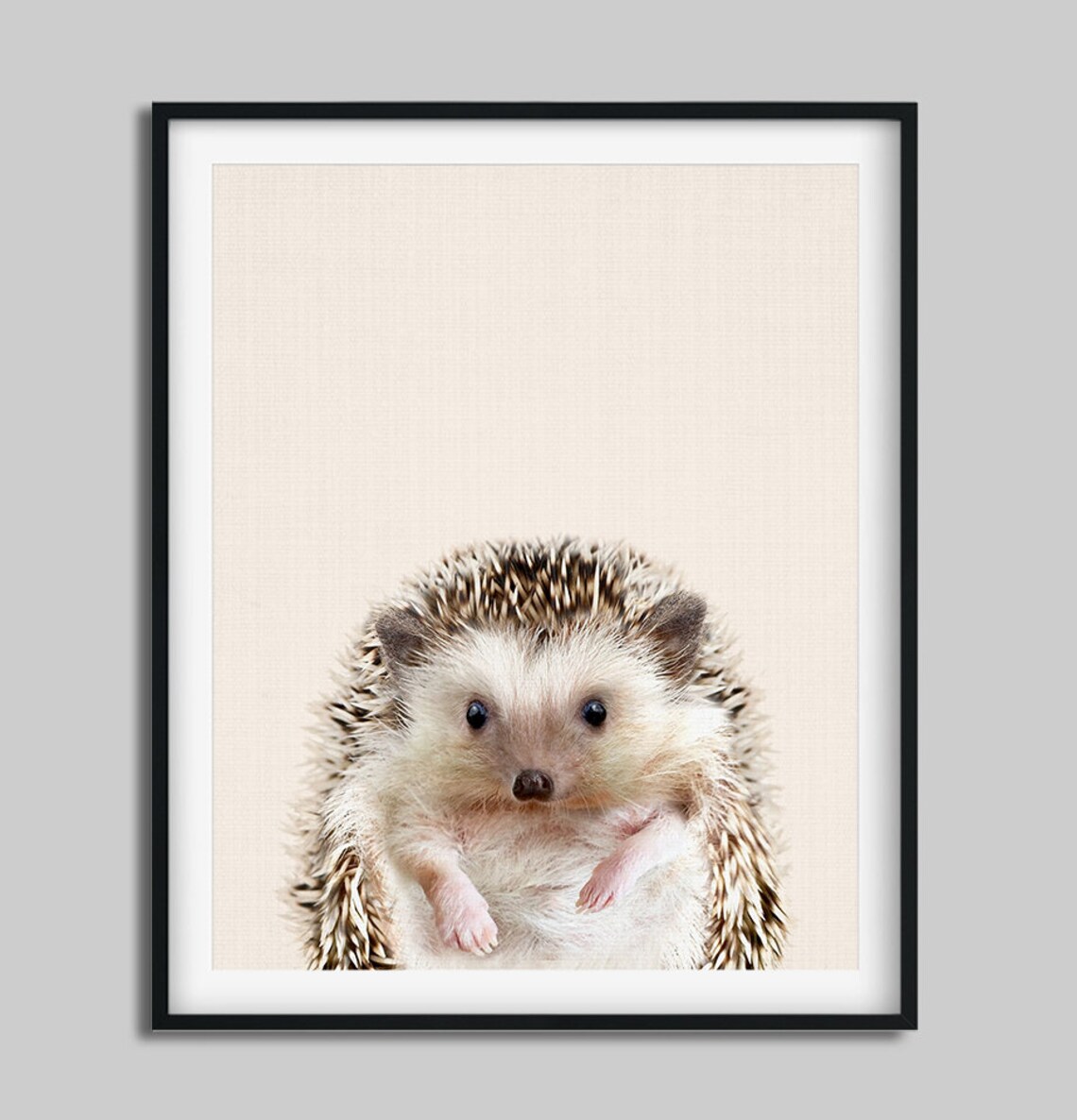 Hedgehog Print Woodlands Nursery Wall Art Forest Animals - Etsy