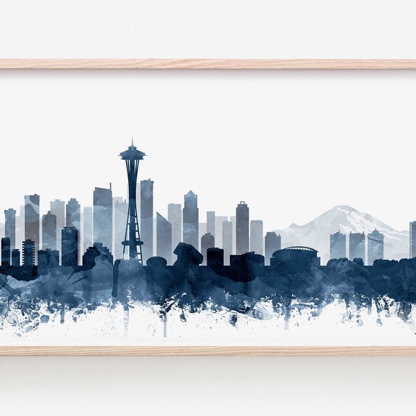 Seattle Skyline - Etsy