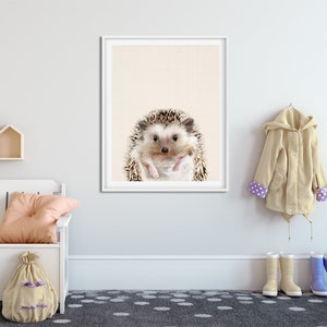 Hedgehog Print, Woodlands Nursery Wall Art, Forest Animals Poster ...