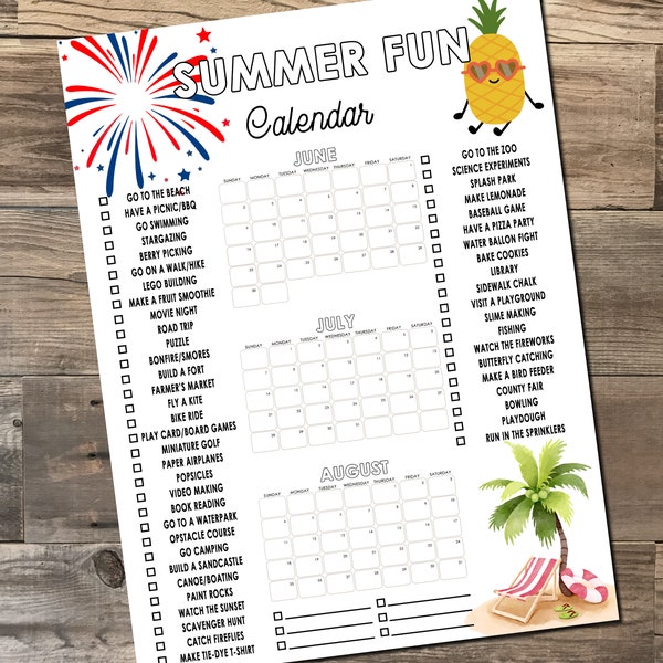 Summer Fun List - Etsy