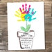 Mothers Day Handprint Craft, Flower Pot Personalize With Child's Prints ...