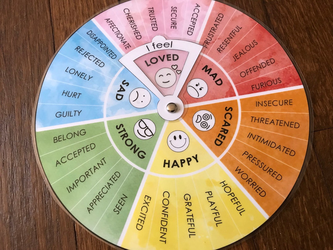 Kids Emotion Activity Wheel Printable Feeling Wheel Kids - Etsy Canada