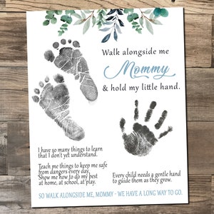 Walk Alongside Me, Mommy - 8x10 & 11x14 Print - Mother's Day - Gift for ...