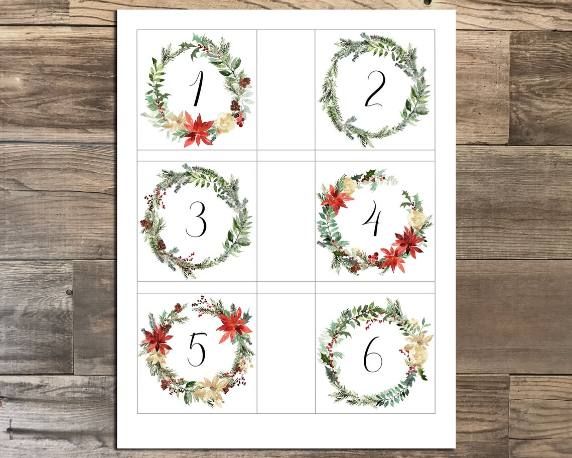 24 Advent Scripture Cards Calendar - Christmas Countdown - Christmas ...
