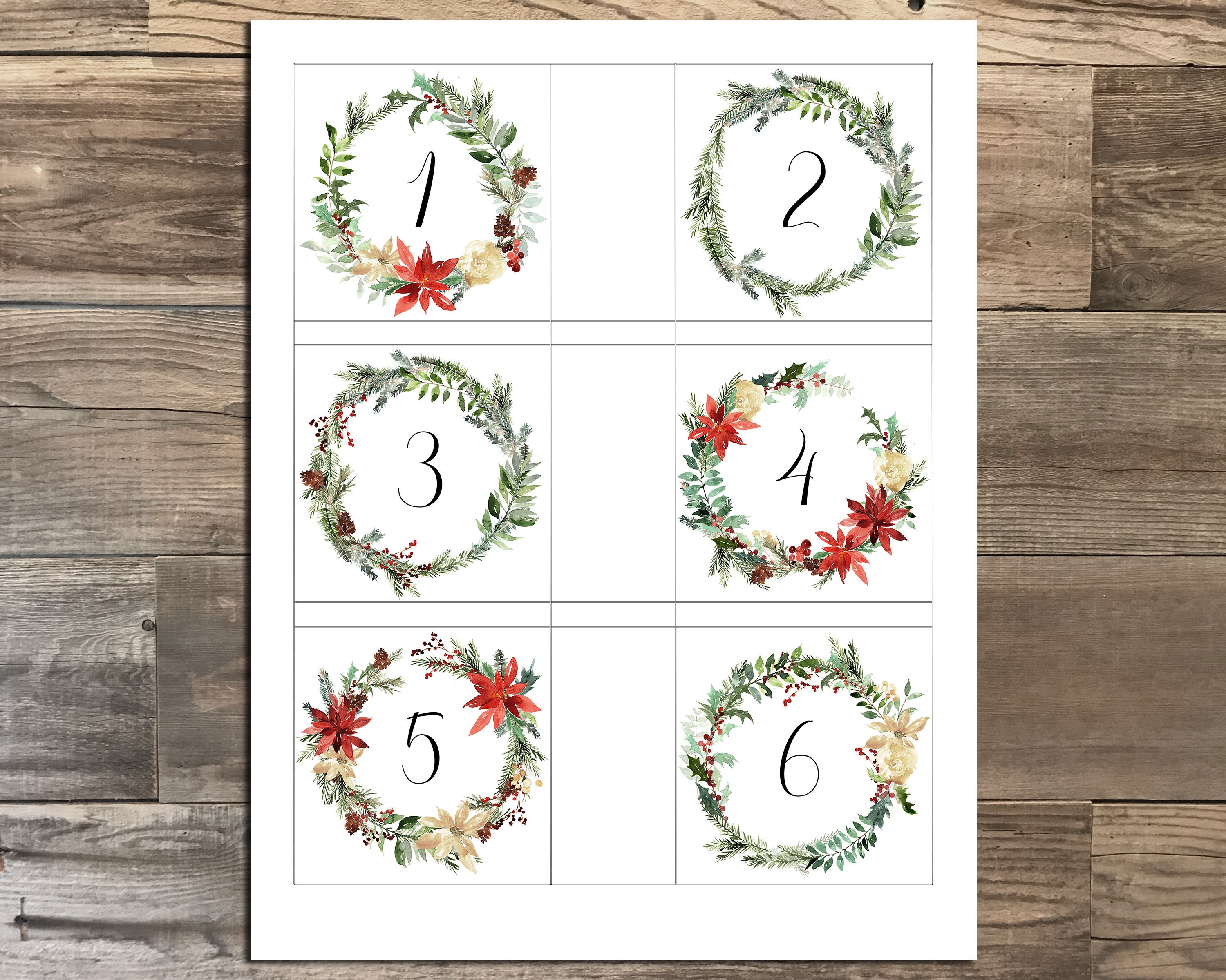 24 Advent Scripture Cards Calendar - Christmas Countdown - Christmas ...