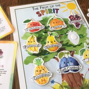 Fruit of the Spirit Game, Watercolor, Printable, Galatians 5:22 ...
