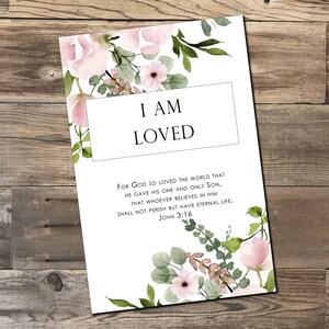 15 I AM Scripture Affirmation Cards - 4x6 Printable - Christmas Gift ...