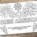 4th of July Scripture Coloring Page, God Bless America John 8:32 ...
