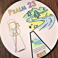 Psalm 23 Bible Study, Christian Printable Activity Pack, the Lord is My ...