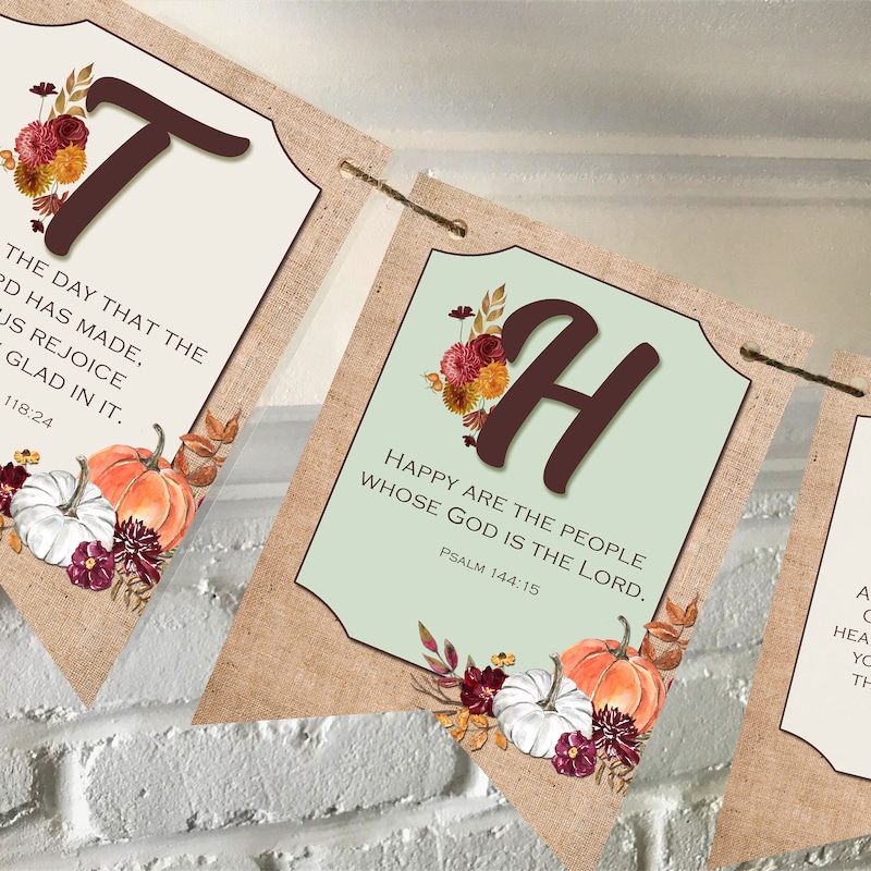 Thanksgiving Banner - Etsy