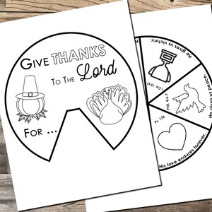 Give Thanks Coloring Wheel, Thanksgiving, Scripture, Printable Bible ...