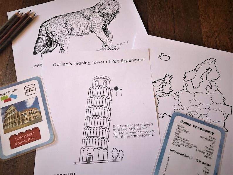 Italy Study Unit Hands on Learning Charlotte Mason - Etsy