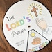 The Lord's Prayer Coloring Wheel, Printable Bible Activity, Watercolor ...