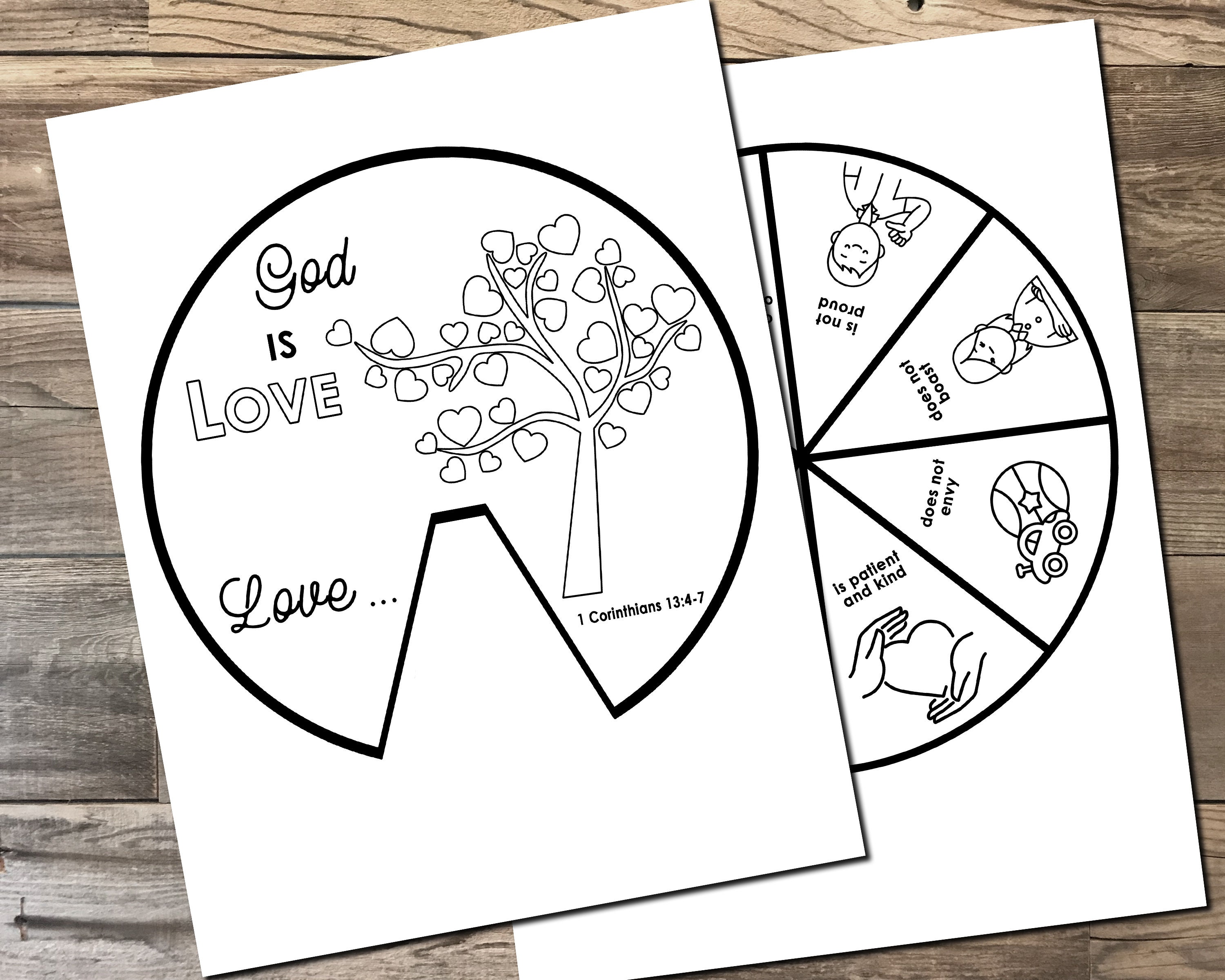 Dios Es Amor Para Colorear