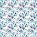 Watercolor Blue Flowers and Leaves - Seamless, Repeating Pattern ...