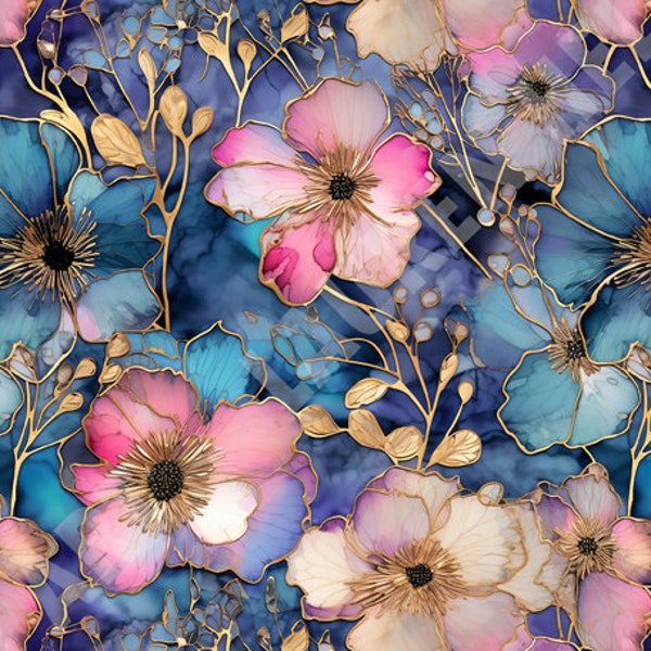 Alcohol Ink Flowers - Etsy