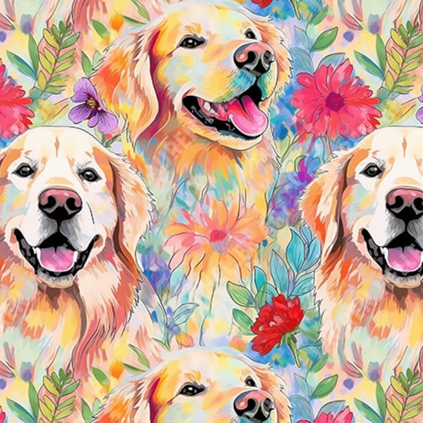 Golden Retriever Pattern - Etsy