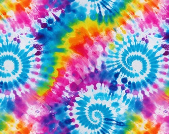 Neon Tie Dye Spirals - Seamless, Repeating Pattern - 2 Files, Tiled ...