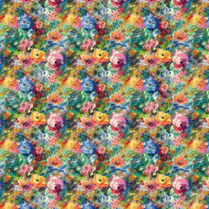Rainbow Wildflower Garden Seamless Pattern – Floral Art (digital ...