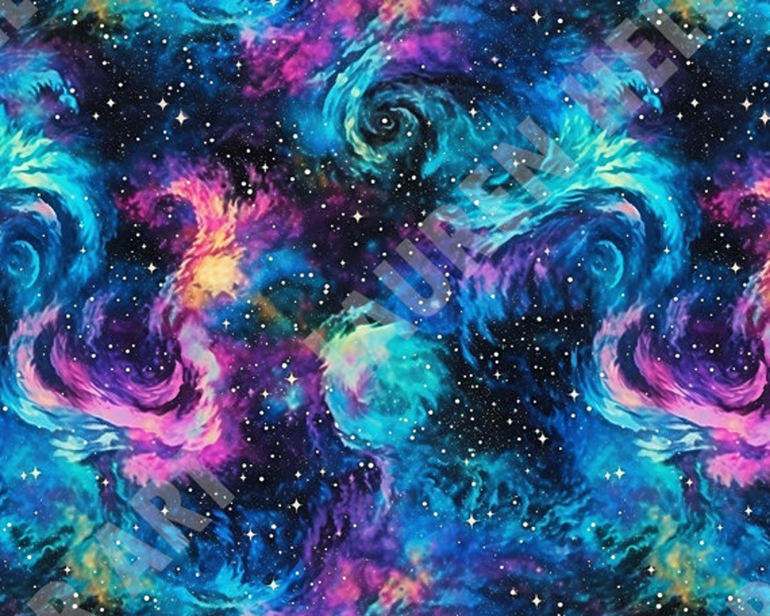 Tie Dye Galaxy Super Nova - Seamless, Repeating Pattern - 2 Files ...