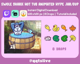 ANIMATED WITCH CAULDRON Twitch Hype Jar Stream Tip Cup Sub Badges / Jar ...