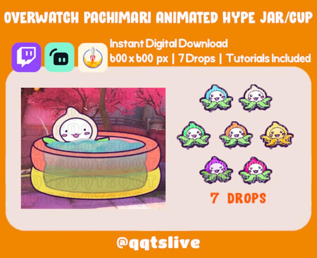 ANIMATED SUMMER POOL Twitch Hype Jar - Stream Tip Cup / Jar - 2 Layers ...