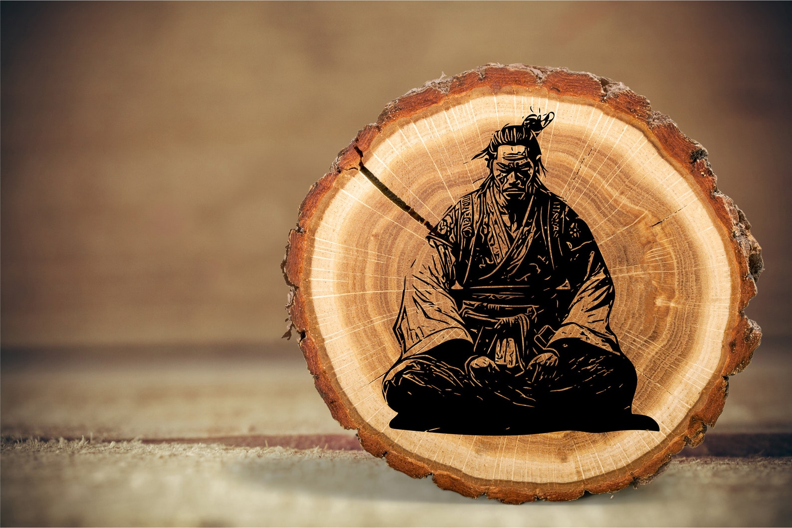 Samurai Meditation Japanese - Digital Download Files Svg, Png, Dxf ...