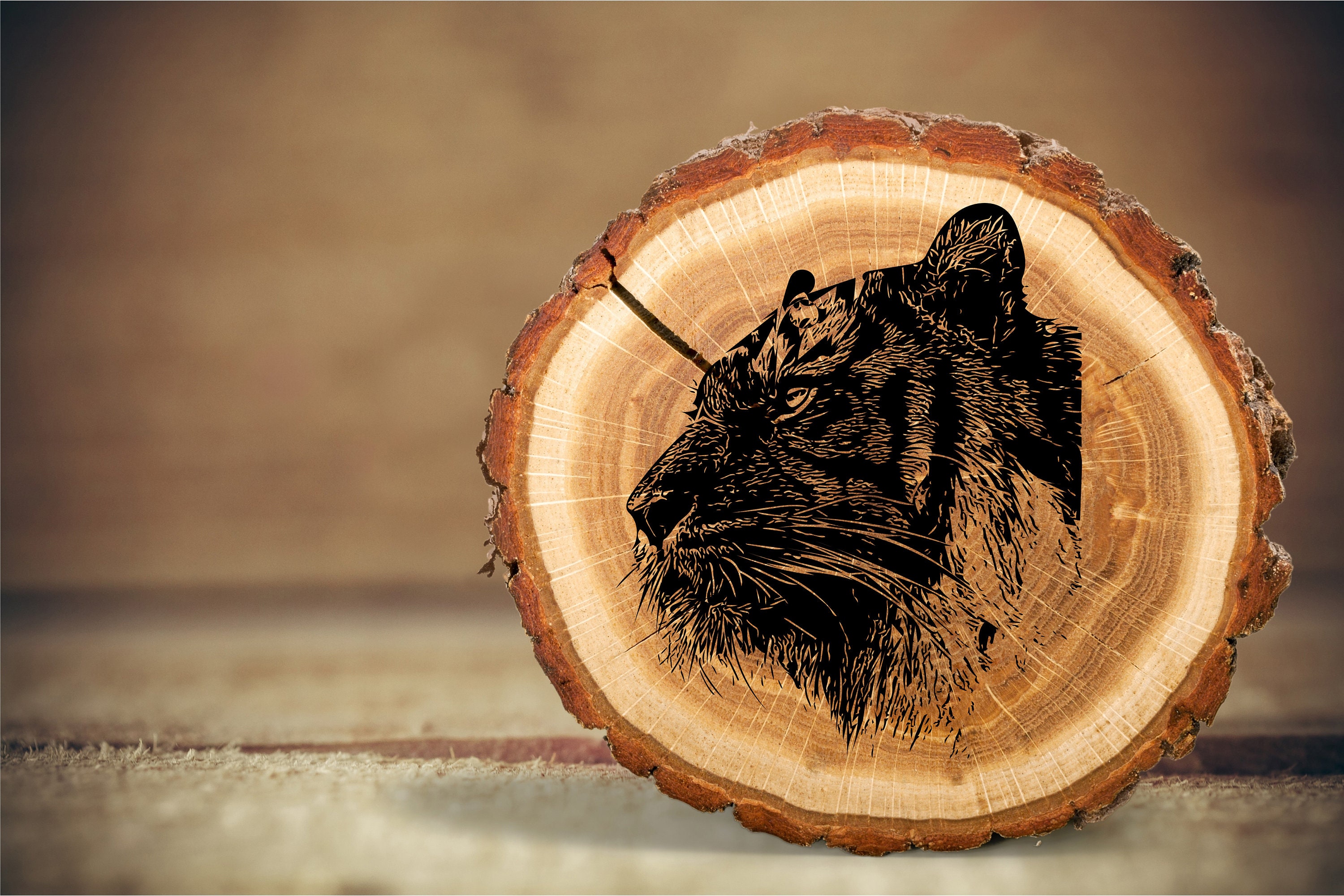 Tiger - Digital Download Svg, Png, Dxf, Jpeg, for Laser Engraving ...