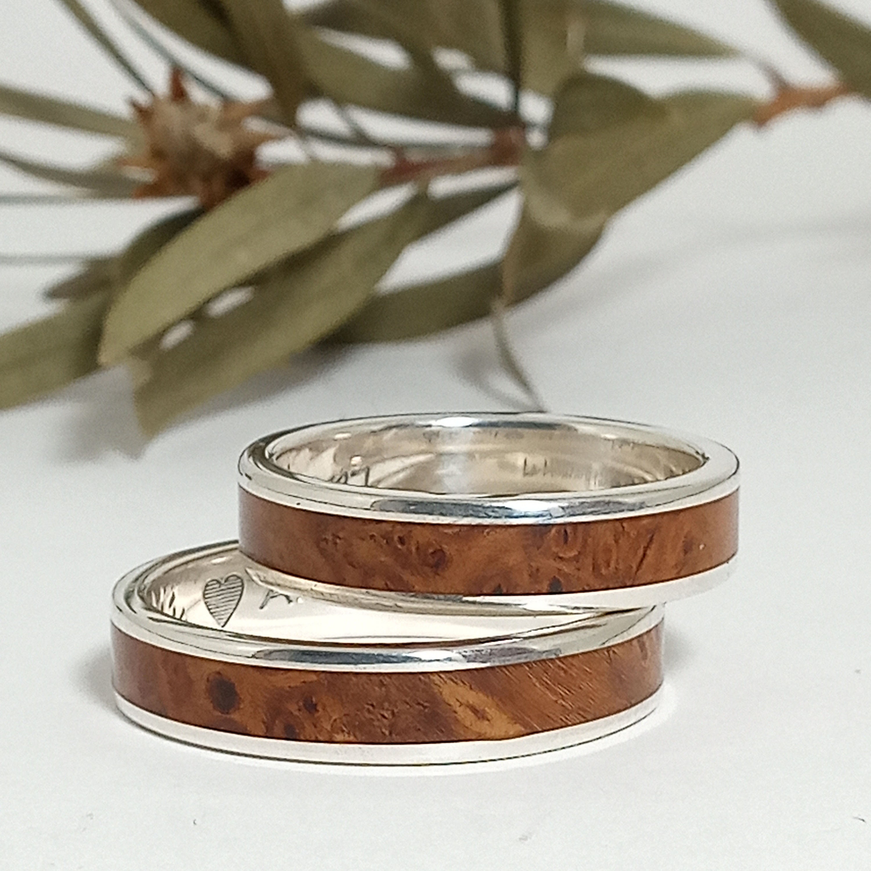 Wooden Silver Weding Rings - Ideas Original Wedding Ring With Russian ...