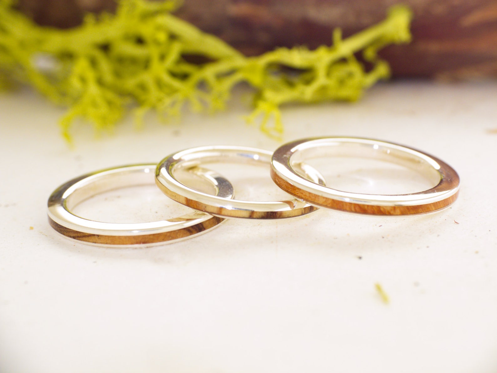 Thin Silver Rings Stacking Olive and Briar Stacking Rings - Etsy