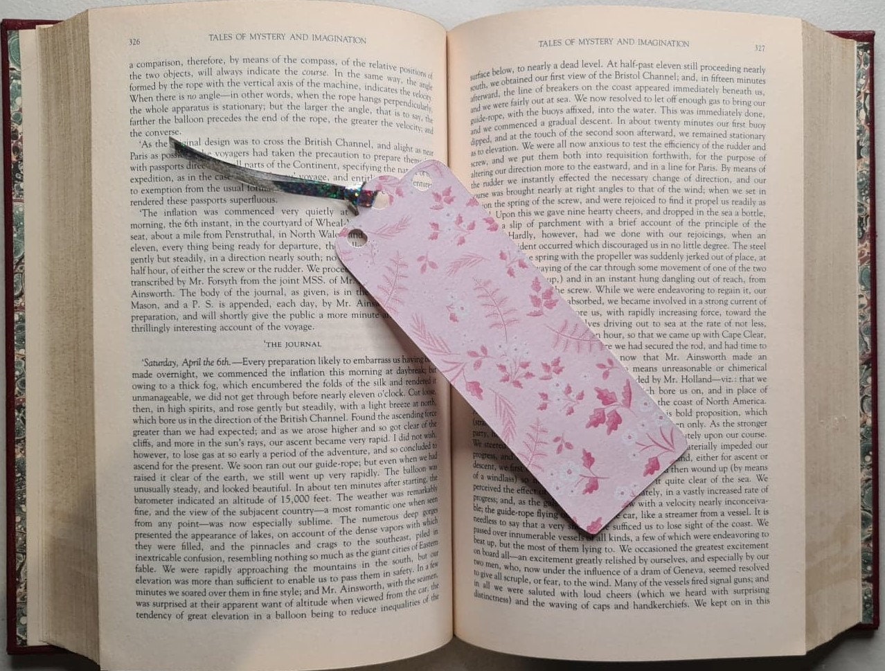 Cute Pink Spring Flower Bookmark - Etsy