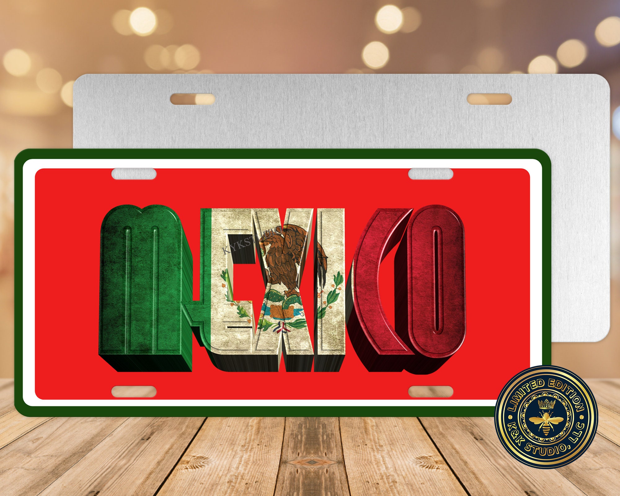 Mexico License Plate Hispanic License Plate Mexico 3 - Etsy