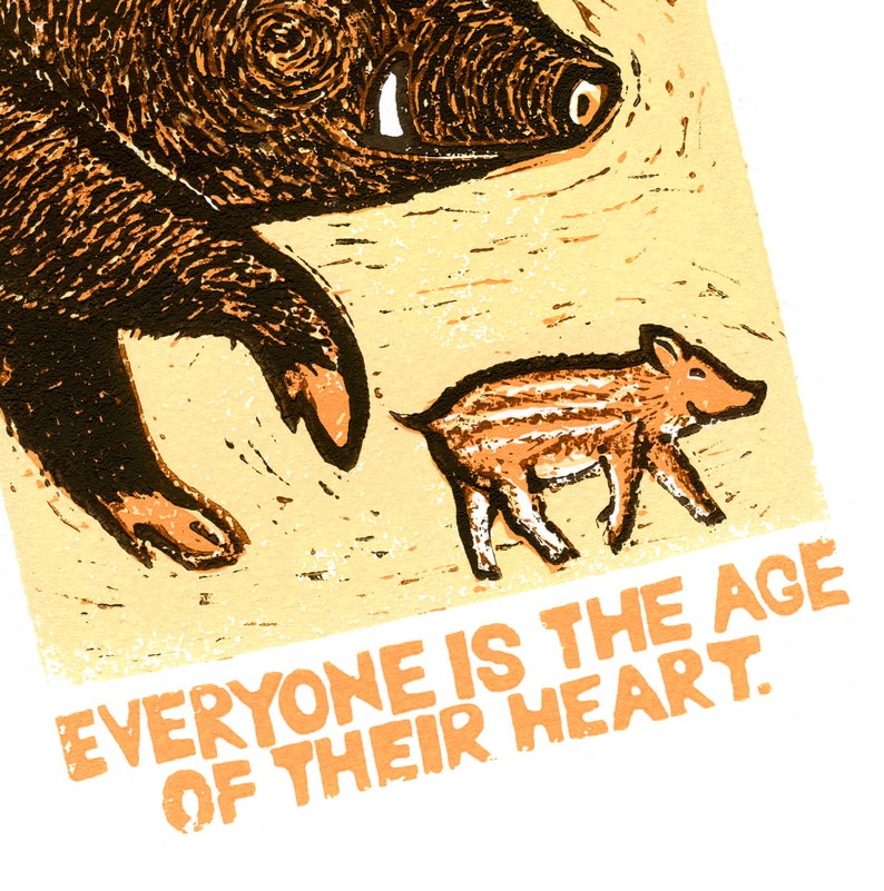 Proverb Card 21: Everyone is the Age of Their Heart. - Etsy