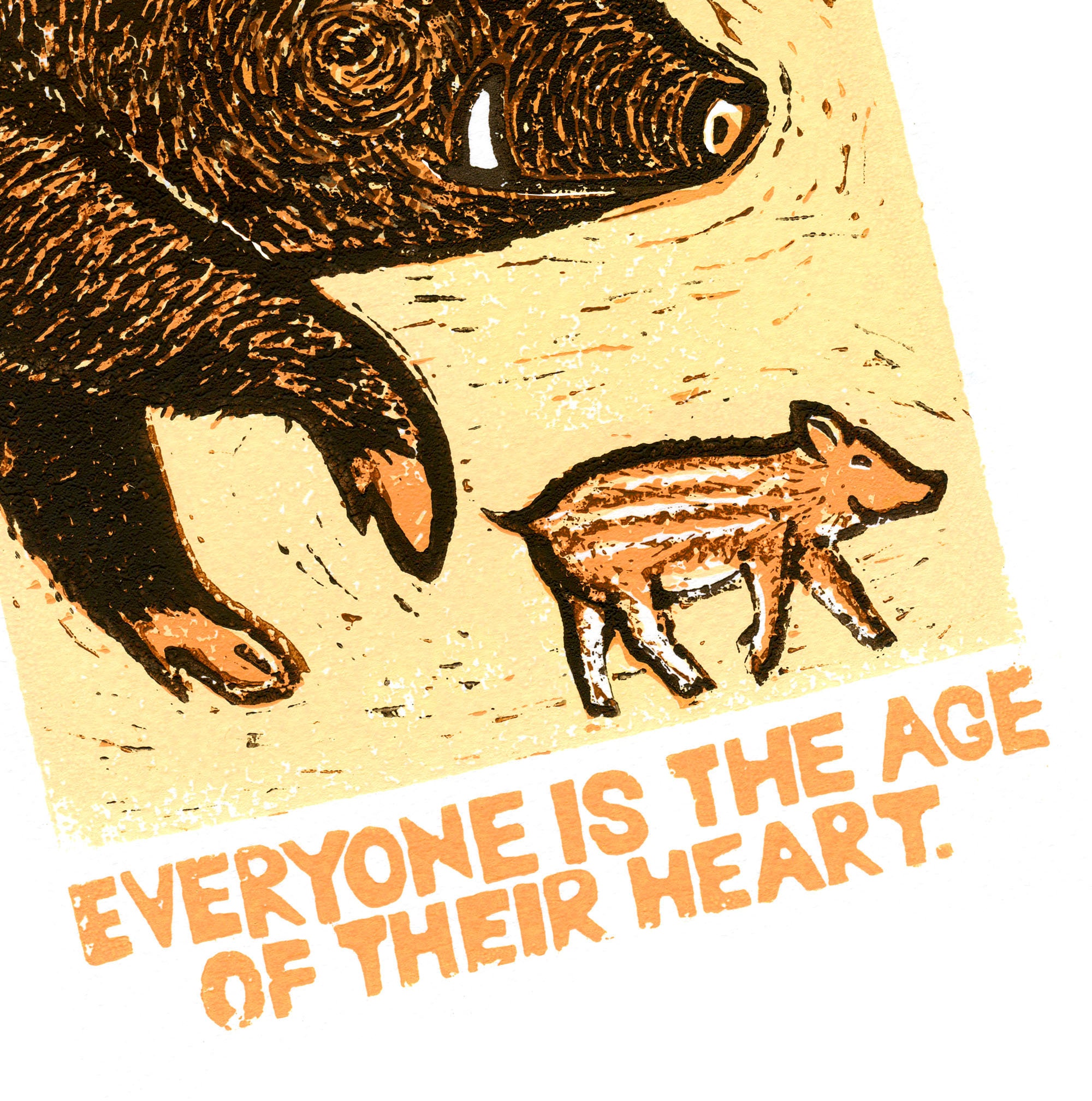 Proverb Card 21: Everyone is the Age of Their Heart. - Etsy