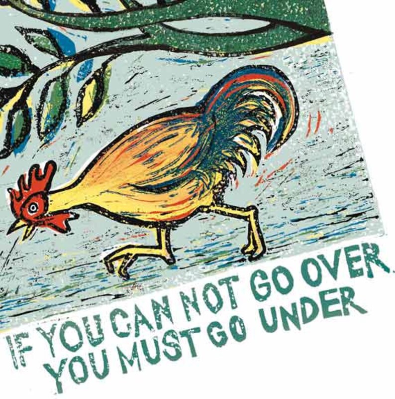 Proverb Card 11: If You Can Not Go Over You Must Go Under - Etsy