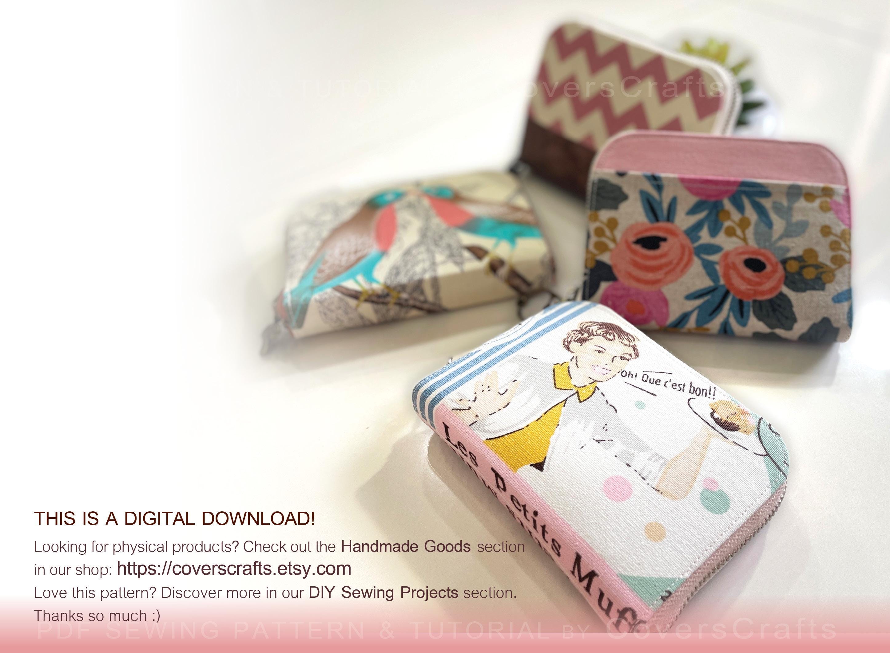 Wallet Pattern Bundle,card Wallet With Zipper Pattern,mini Zipper ...