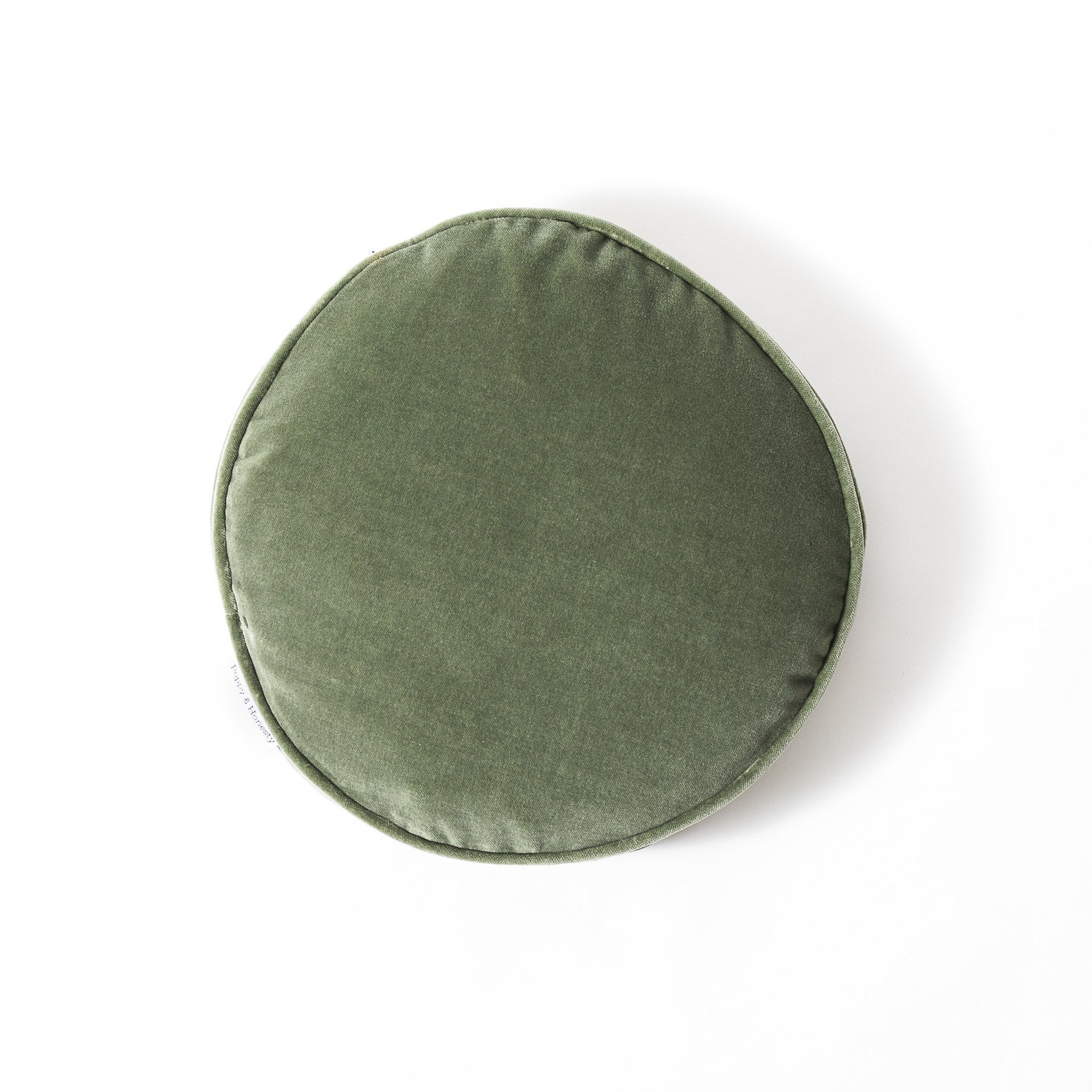 Round Velvet Cushions Bright Colours - Etsy