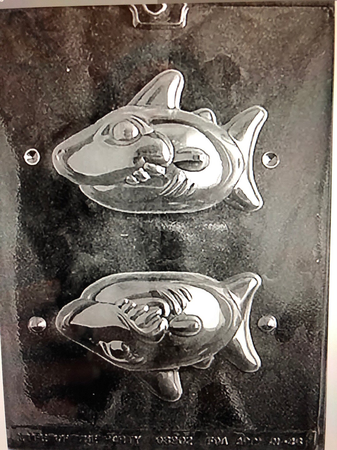 Nautical Shark 3D Mold Dim 4 5/8 X 2 7/8 X 2 3/4" Weight 2.8 Oz. Hollow ...