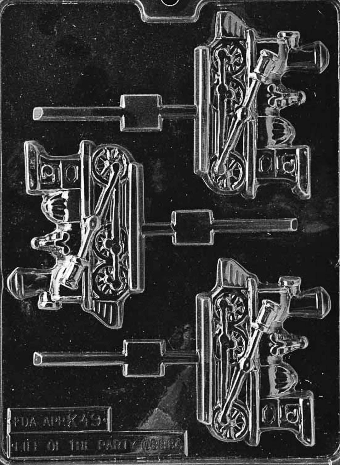 Transportation TRAIN ENGINE LOLLY Dim 3 7/8 X 2 7/8 X 1/2 Deep Weight ...