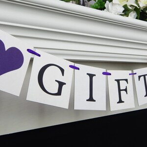 Gifts Banner, Wedding Decorations, Gift Table Decor, Present Table ...