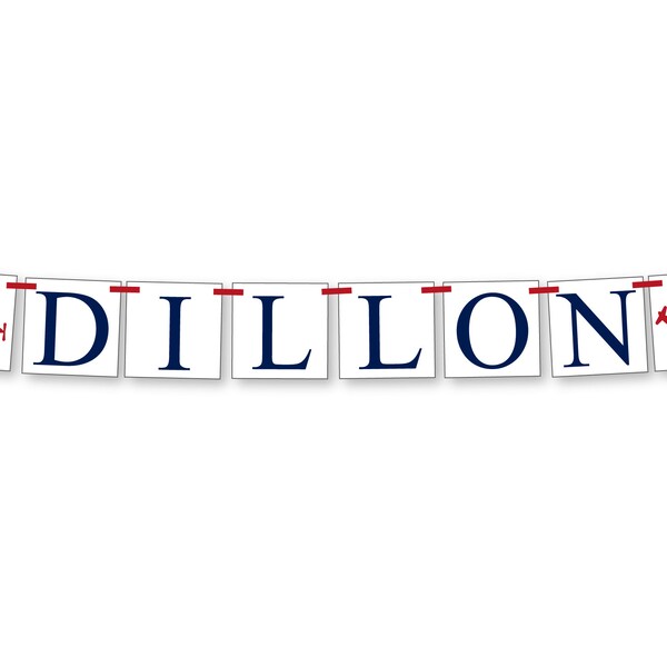 Childs Name Banner - Etsy