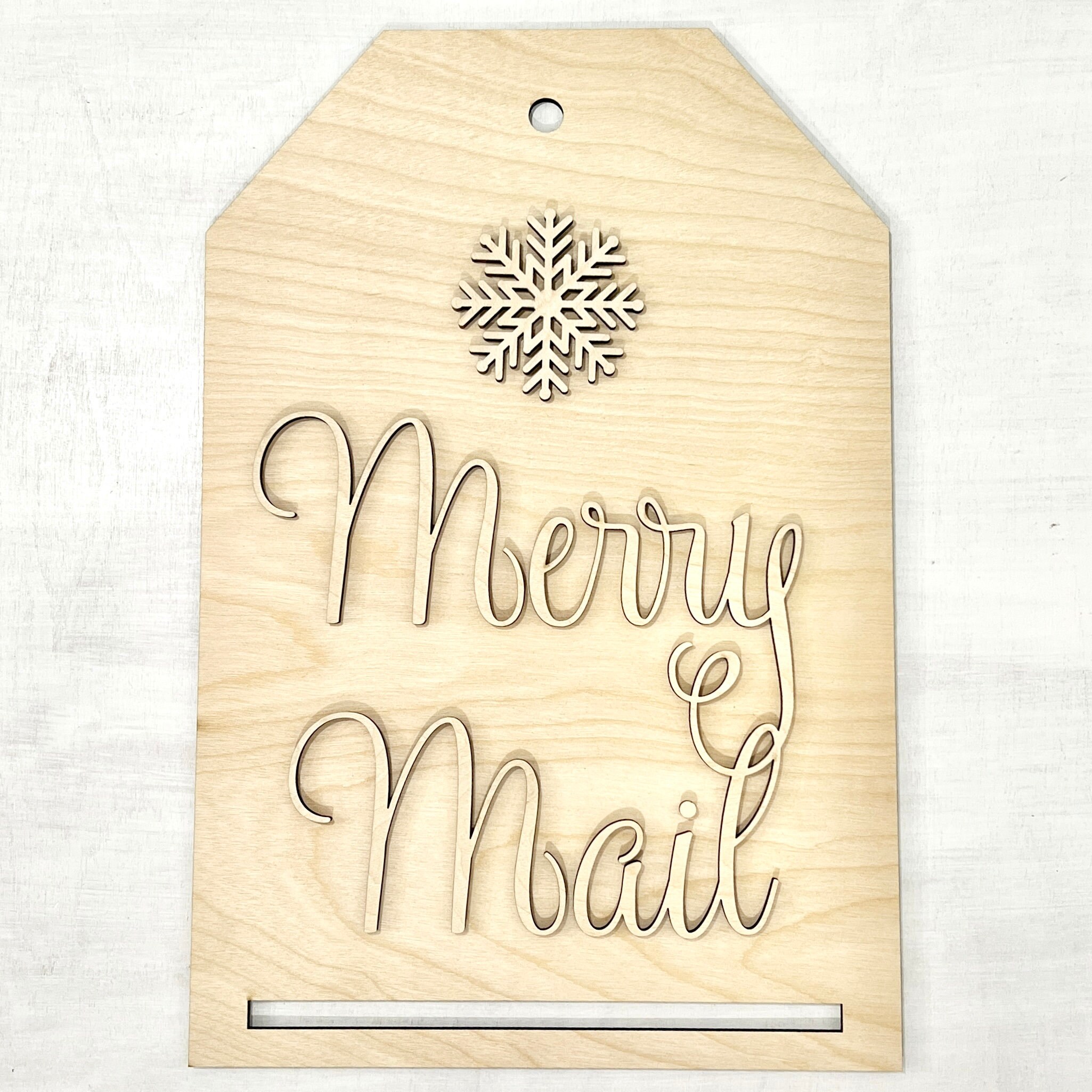 Merry Mail Sign Kit, DIY Holiday Crafts, Christmas Card Holder Sign ...