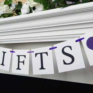 Gifts Banner, Wedding Decorations, Gift Table Decor, Present Table ...