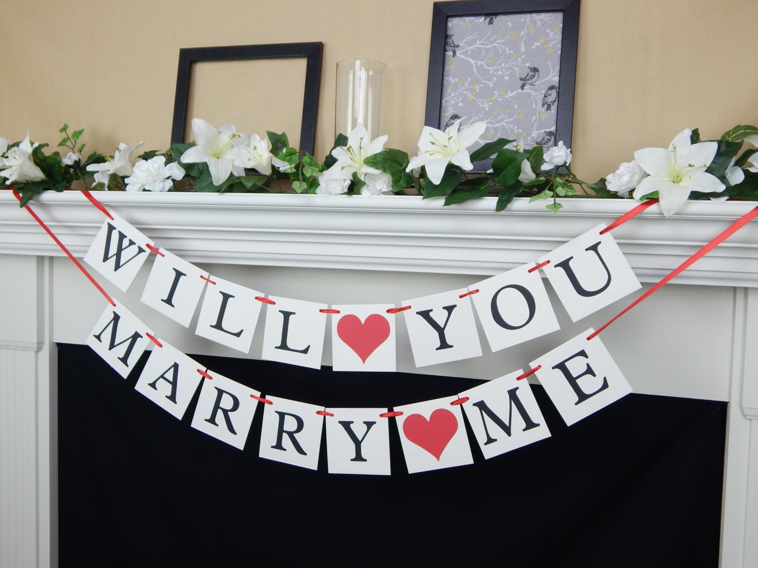 Will You Marry Me Banner Marriage Proposal Sign Surprise | Etsy