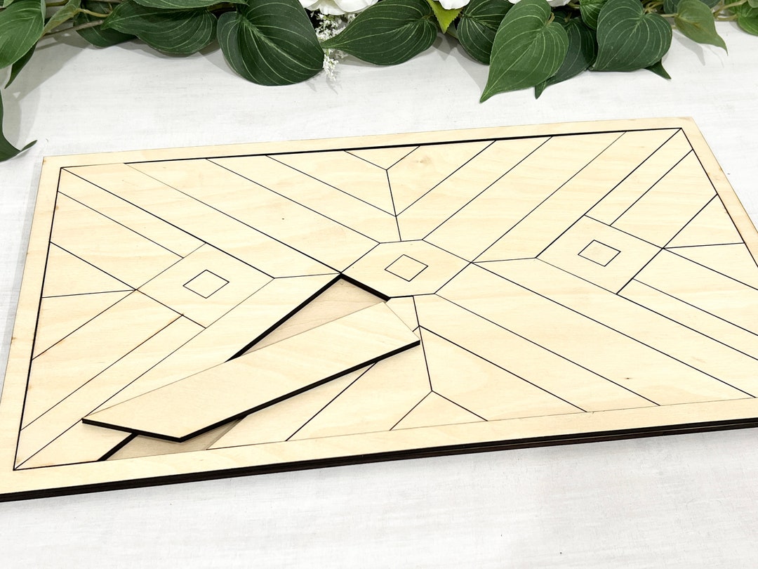 Wood Mosaic Sign Kit, DIY Barn Quilt Crafts, Sign Making Supplies ...