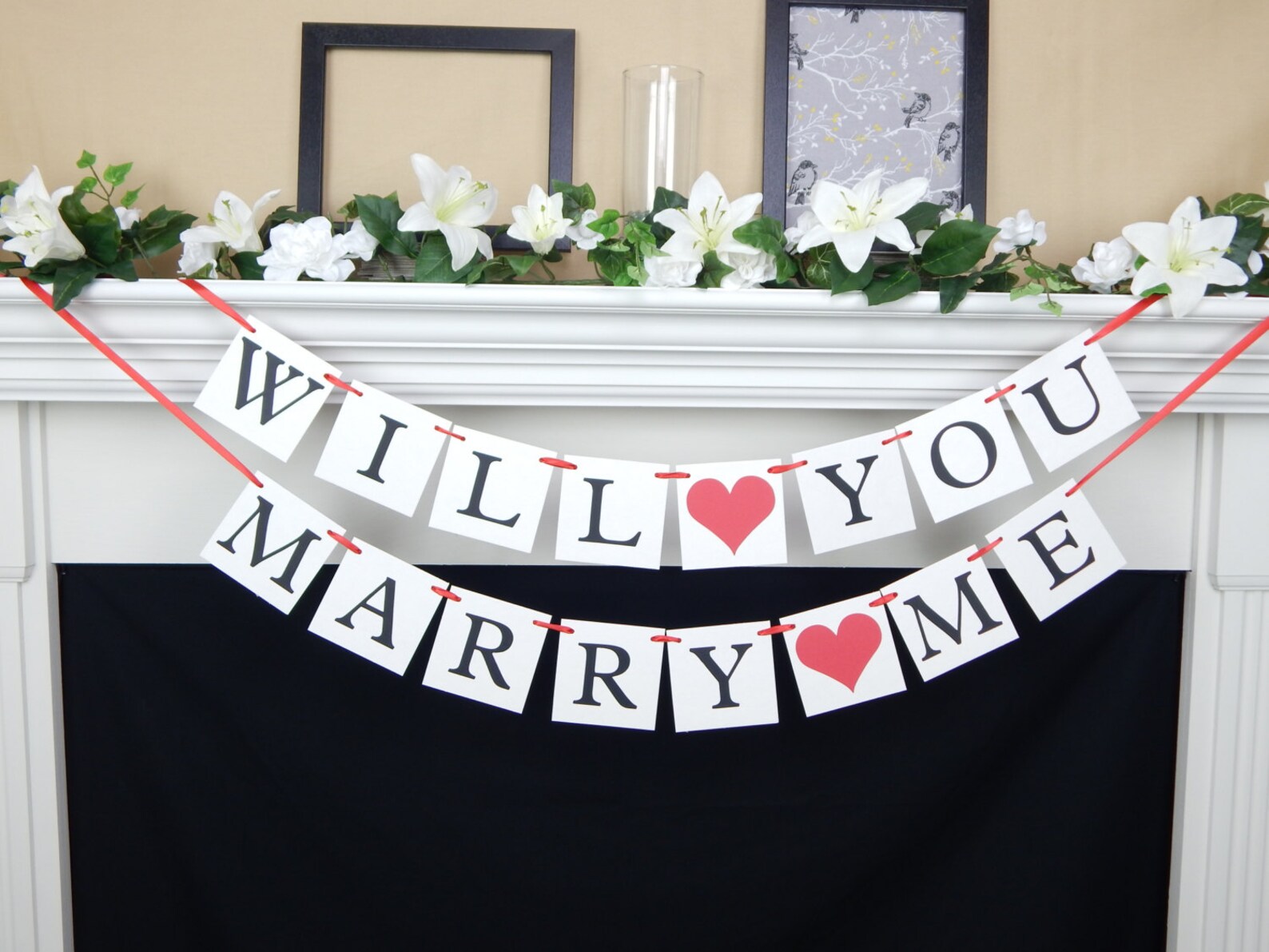 Will You Marry Me Banner Marriage Proposal Sign Surprise | Etsy
