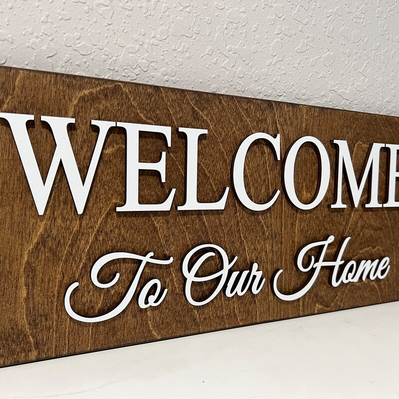 Welcome to Our Home Sign - Etsy